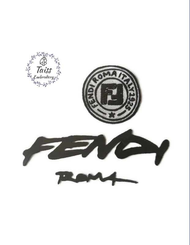 Fendi Embroidered Patch – Embroidery Taiss