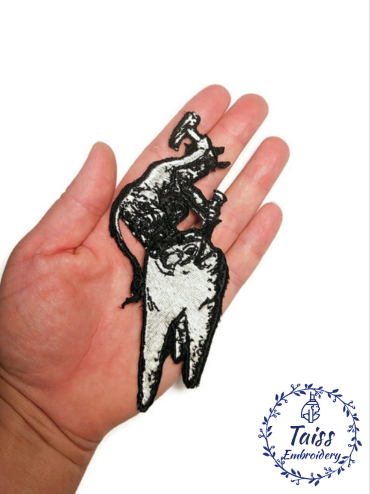 Human Wisdom Tooth Patch – Embroidery Taiss