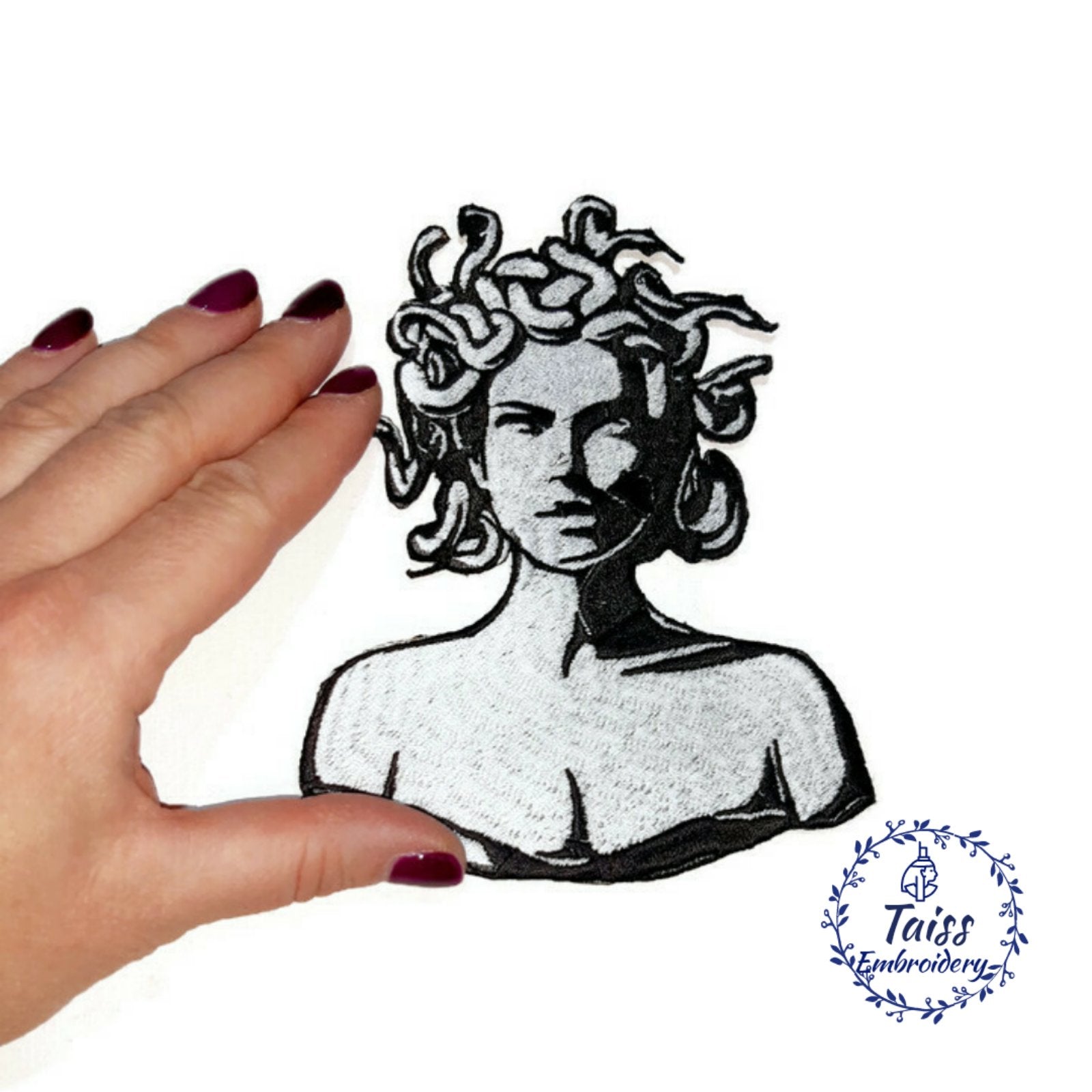 Medus Gorgon patch • punk fashion patch – Embroidery Taiss